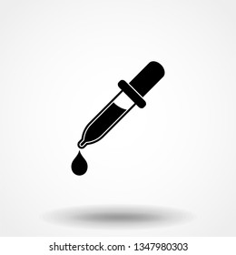 Dropper Vector Flat Pictogram Illustration Isolated Stock Vector ...