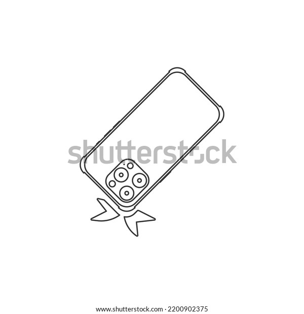 Dropping Phone Icon Isolated On White Stock Vector (Royalty Free ...
