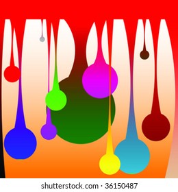 Drops Colours Vector Art Illustration Stock Vector (Royalty Free ...