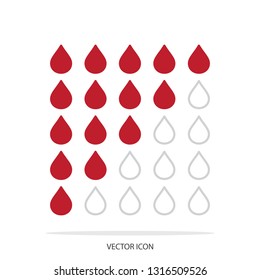 Drops Rating Icon Vector Stock Vector (Royalty Free) 1316509526 ...