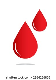 Drops Vector Illustration Red Drops Icons Stock Vector (Royalty Free ...
