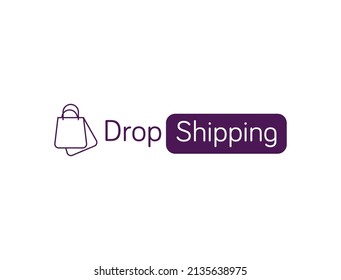 Dropshipping Icon Logo Vector Illustration Stock Vector (Royalty Free ...