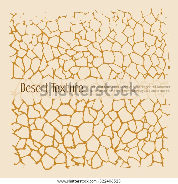 Drought Desert Texture Brown Yellow Vector 스톡 벡터(로열티 프리) 322406525 ...