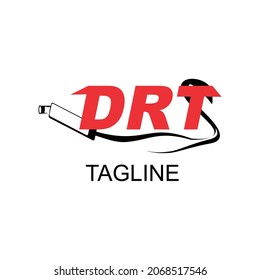 Drt Letter Logo Vector Free Design Stock Vector (Royalty Free ...