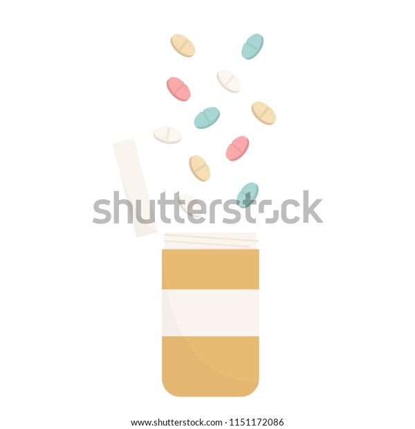 Drug Cartoon Vector Free Space Text: vector de stock (libre de regalías ...