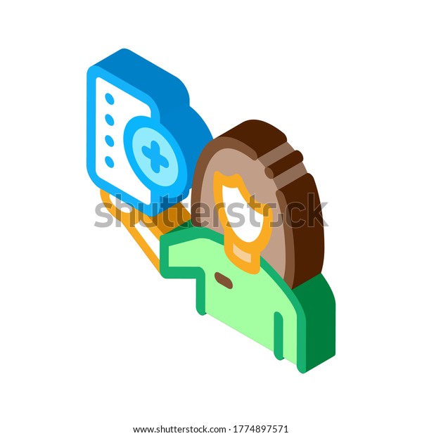 Drug Delivery Icon Vector Isometric Drug Stock Vector (Royalty Free ...