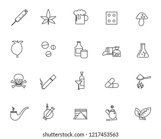 Drug Icon Set Stock Vector (Royalty Free) 1217453563 | Shutterstock