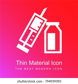 Drug Injection Red Pink Gradient Material Stock Vector (Royalty Free ...