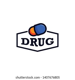 Drug Logo Design Vector Template 스톡 벡터(로열티 프리) 1407676805 | Shutterstock