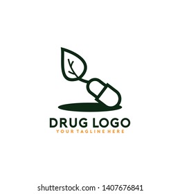 Drug Logo Design Vector Template Stock Vector (Royalty Free) 1407676841 ...