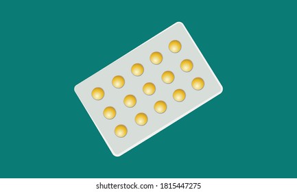 Drugs Vector Illustration Blisters Tablets Stock Vector (Royalty Free ...