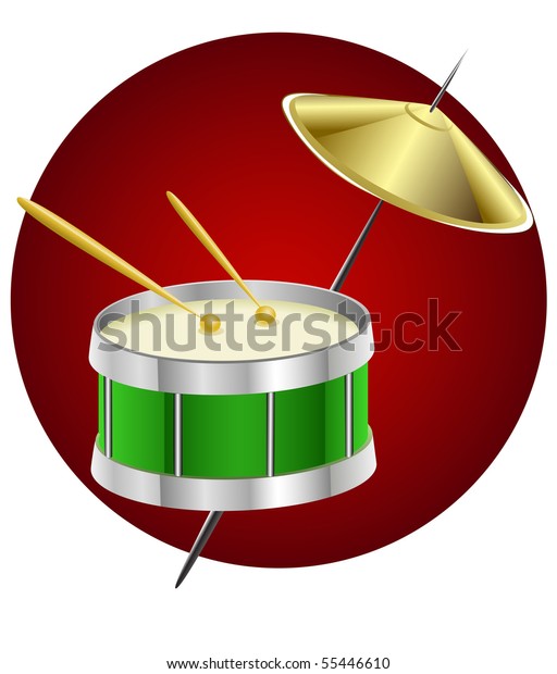 Drum Music Instrument Circle Vector Illustration Stock Vector (Royalty ...