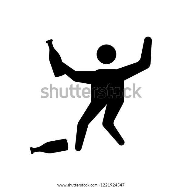 Drunk Human Icon Trendy Drunk Human Stock Vector (Royalty Free ...