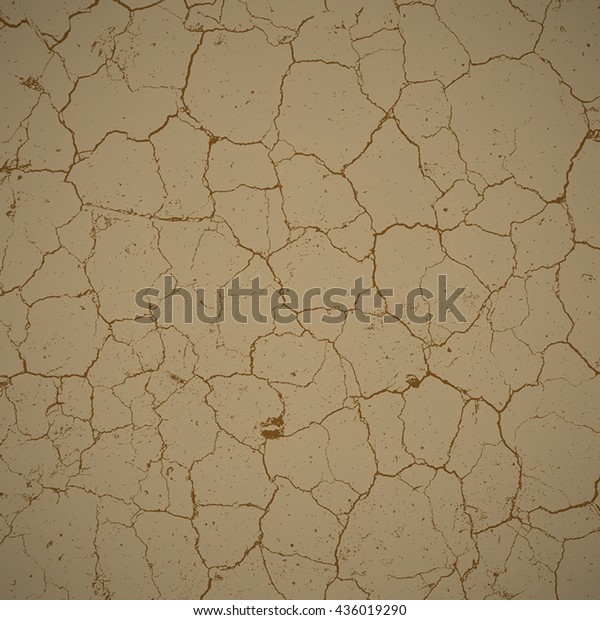 Dry Cracked Earth Overlay Vector Texture Stock Vector (Royalty Free ...