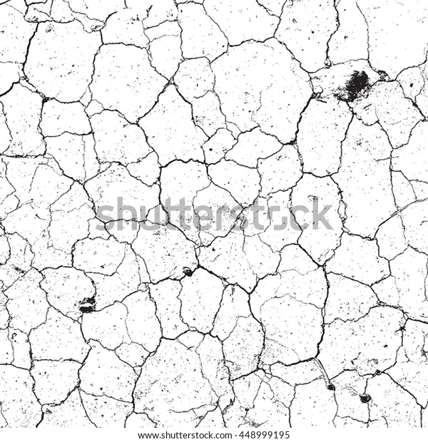 Dry Cracked Earth Overlay Vector Texture Stock Vector (Royalty Free ...