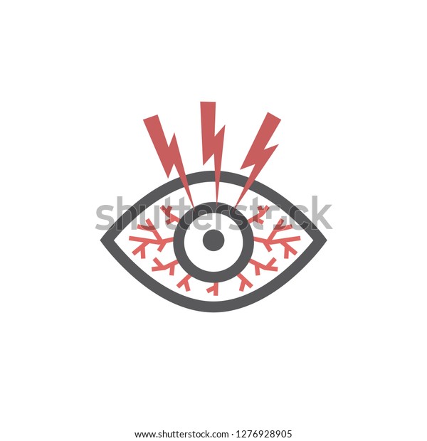 Dry Eye Syndrome Vector Sign Web Stock Vector (Royalty Free) 1276928905