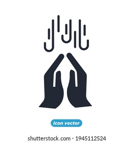 icono de la mano seca. plantilla: vector de stock (libre de regalías ...
