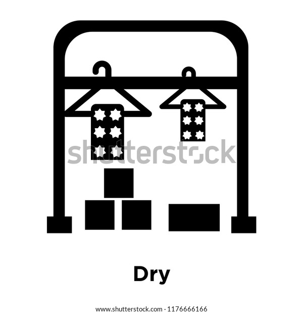 Dry Icon Vector Isolated On White Stock Vector (Royalty Free ...