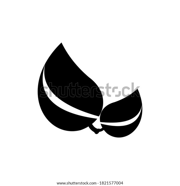 Dry Leaf Icon On Transparent Background Stock Vector (Royalty Free ...