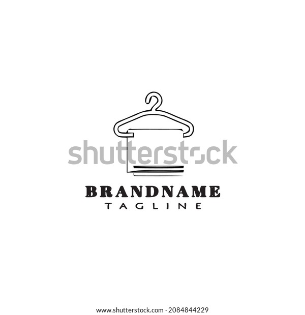 Drying Clothes Logo Cartoon Design Icon Stock Vector (Royalty Free ...