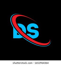 Ds D S Letter Logo Design Stock Vector (Royalty Free) 1652964364 ...