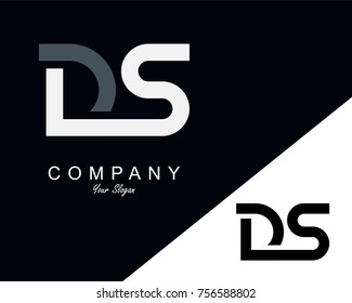 Ds Letter Logo Design Template Stock Vector (Royalty Free) 756588802 ...