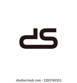 Ds Letter Vector Logo Stock Vector (Royalty Free) 1203745315