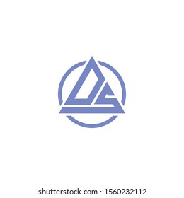 Ds Sd Triangle Letter Logo Design Stock Vector (Royalty Free ...