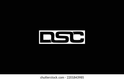 Dsc Letter Initial Logo Design Template Stock Vector (Royalty Free ...