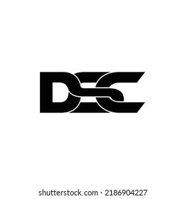 Dsc Letter Monogram Logo Design Vector Stock Vector (Royalty Free ...
