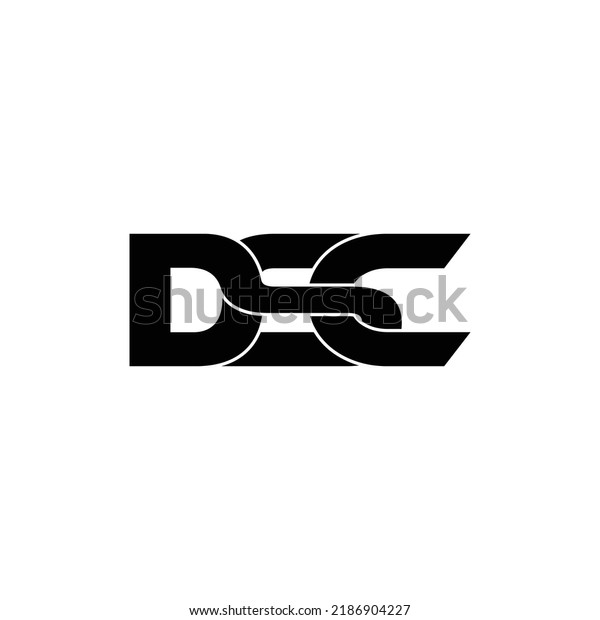 Dsc Letter Monogram Logo Design Vector Stock Vector (Royalty Free ...