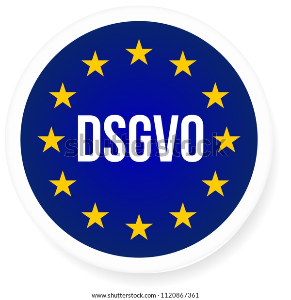 Dsgvo Sign Illustration General Data Protection Stock Vector (Royalty ...