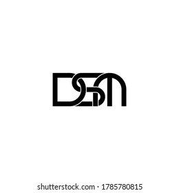 Dsm Letter Original Monogram Logo Design Stock Vector (Royalty Free ...
