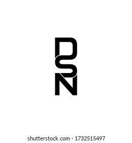 Dsn Letter Original Monogram Logo Design Stock Vector (Royalty Free ...