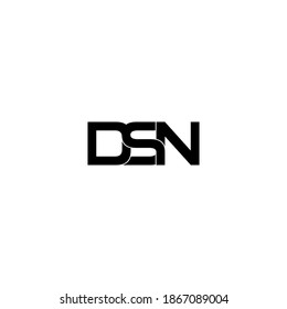 Dsn Letter Original Monogram Logo Design Stock Vector (Royalty Free ...