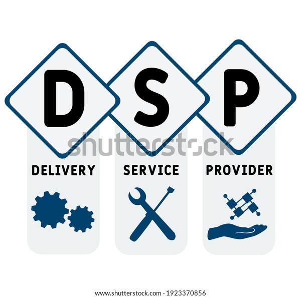 Dsp Delivery Service Provider Acronym Business Stock Vector (Royalty ...