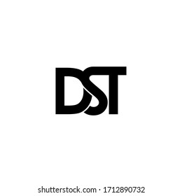Vektor Stok Dst Letter Original Monogram Logo Design (Tanpa Royalti ...