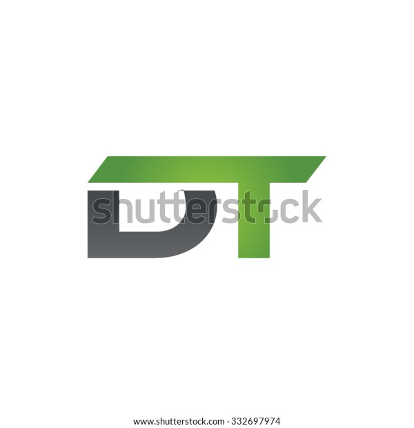 Dt Company Linked Letter Logo Green Stock Vector (Royalty Free ...