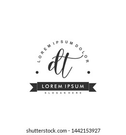 Dt Initial Beauty Monogram Logo Vector Stock Vector (Royalty Free ...