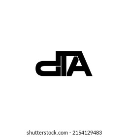 Dta Letter Original Monogram Logo Design Stock Vector (Royalty Free ...