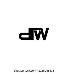 Dtw Letter Original Monogram Logo Design Stock Vector (Royalty Free ...