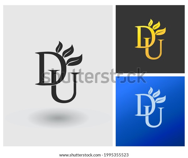 Du Organic Logo Monogram Herbal Company Stock Vector (Royalty Free ...