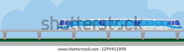 Dubai Metro Train Stock Vector (Royalty Free) 1299411898 | Shutterstock