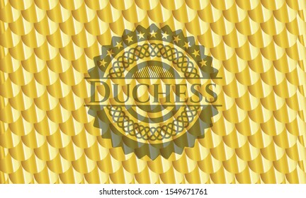 Duchess Gold Emblem Scales Pattern Vector Stock Vector (Royalty Free ...