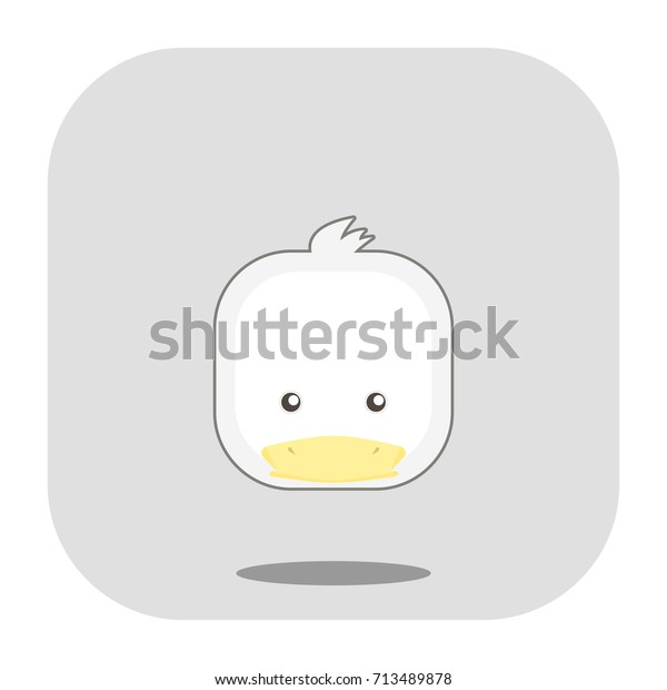 Duck Cartoon Object Stock Vector (Royalty Free) 713489878 | Shutterstock