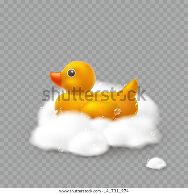 Duck Foam Effect Isolated On Transparent Stock Vector (Royalty Free ...