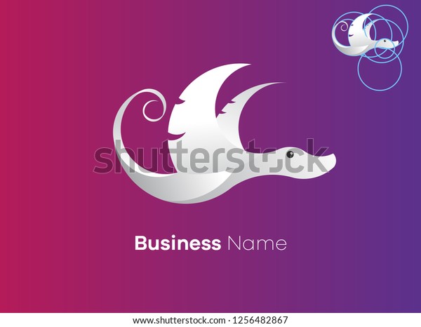 Duck Golden Ration Design Stock Vector (Royalty Free) 1256482867 ...