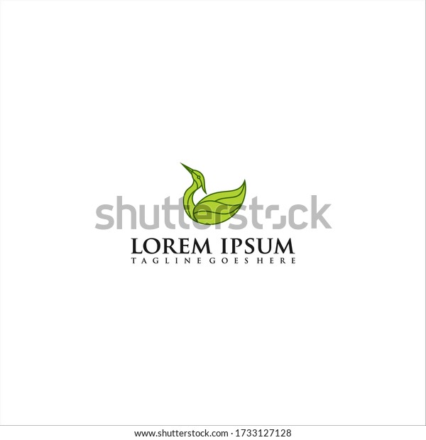 Duck Goose Logo Icon Vector Illustration Stock Vector (Royalty Free ...