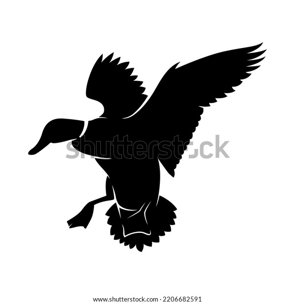 Duck Hunting Illustration Logo Vector Stock Vector (Royalty Free ...