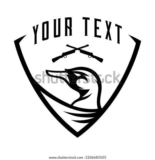 Duck Hunting Illustration Logo Vector Stock Vector (Royalty Free ...